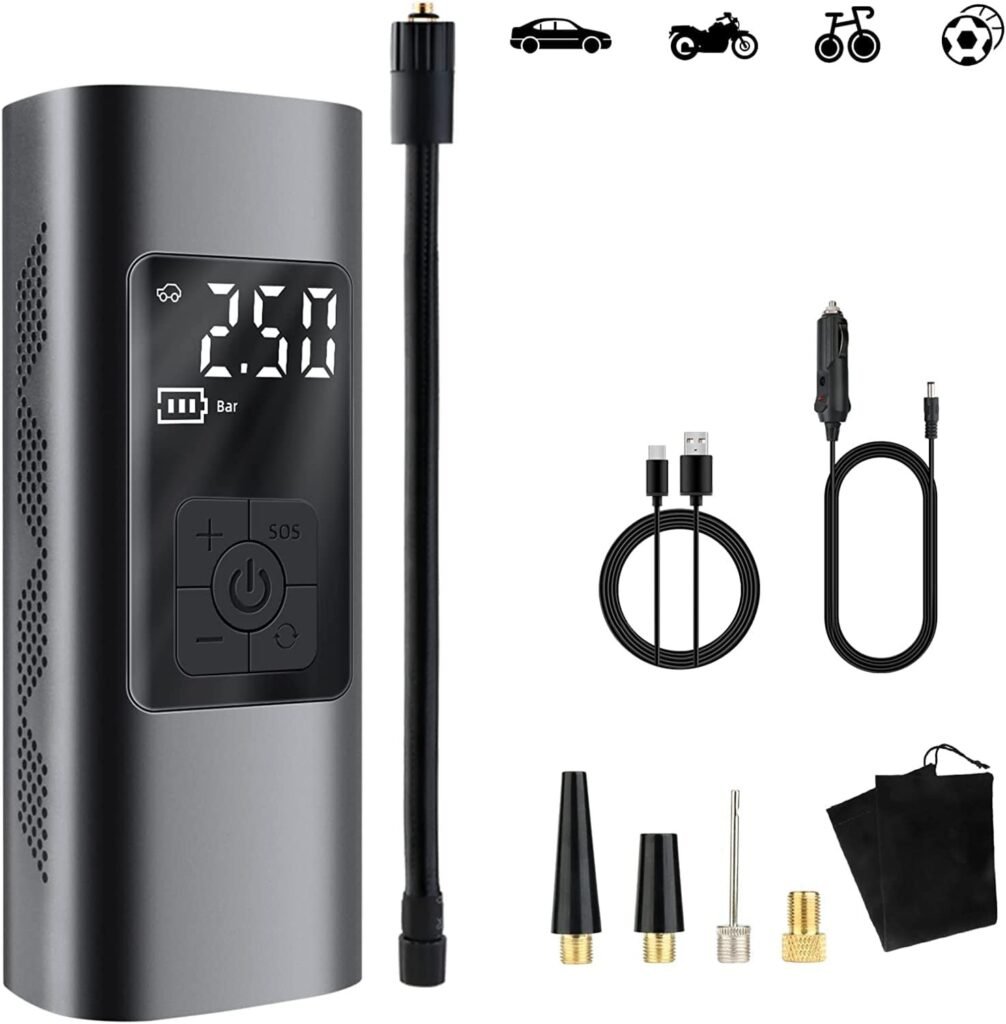 Multi-function Tire Inflator Portable Air Compressor – mryshopping